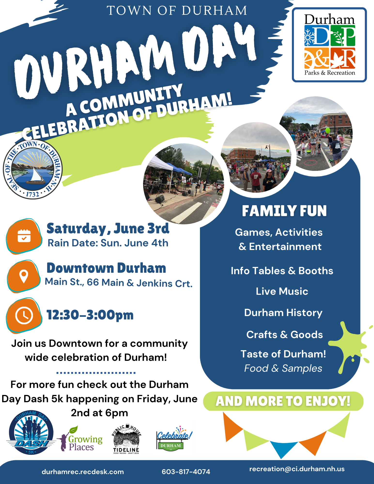 Town of Durham Parks & Recreation - Durham Parks and Recreation