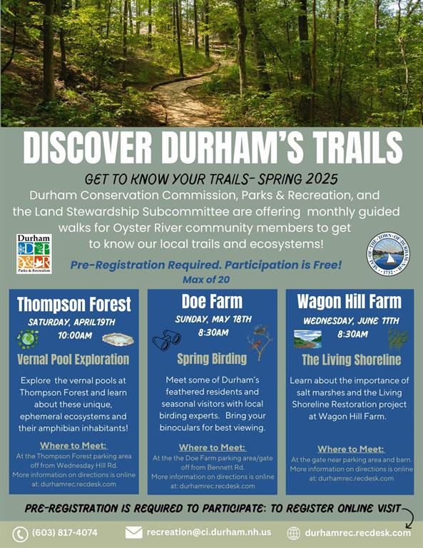 Town of Durham Parks & Recreation - Durham Parks and Recreation