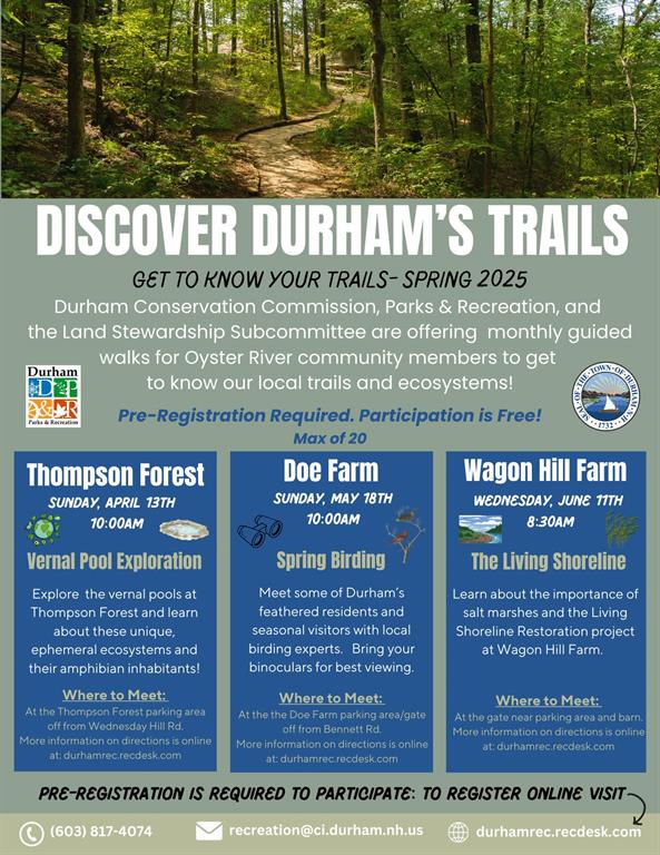 Town of Durham Parks & Recreation - Durham Parks and Recreation